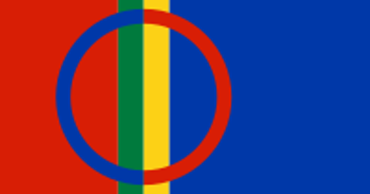 Sámen flágga - Samiska flaggan | Malå Kommun